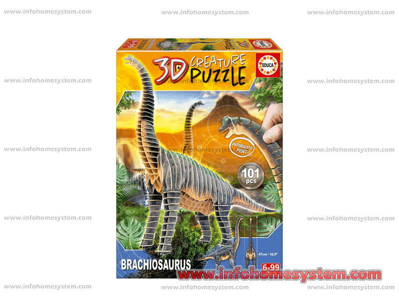 PUZLE 3D DINOSAURUS BRACHIOSAURUS EDUCA