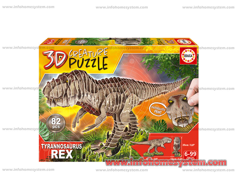 PUZLE 3D DINOSAURUS TYRANNOSAURUS REX EDUCA