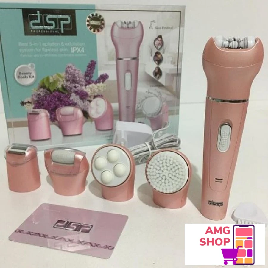 DSP Epilator 5u1 sa nastavcima za čišćenje lica - DSP Epilator 5u1 sa nastavcima za čišćenje lica