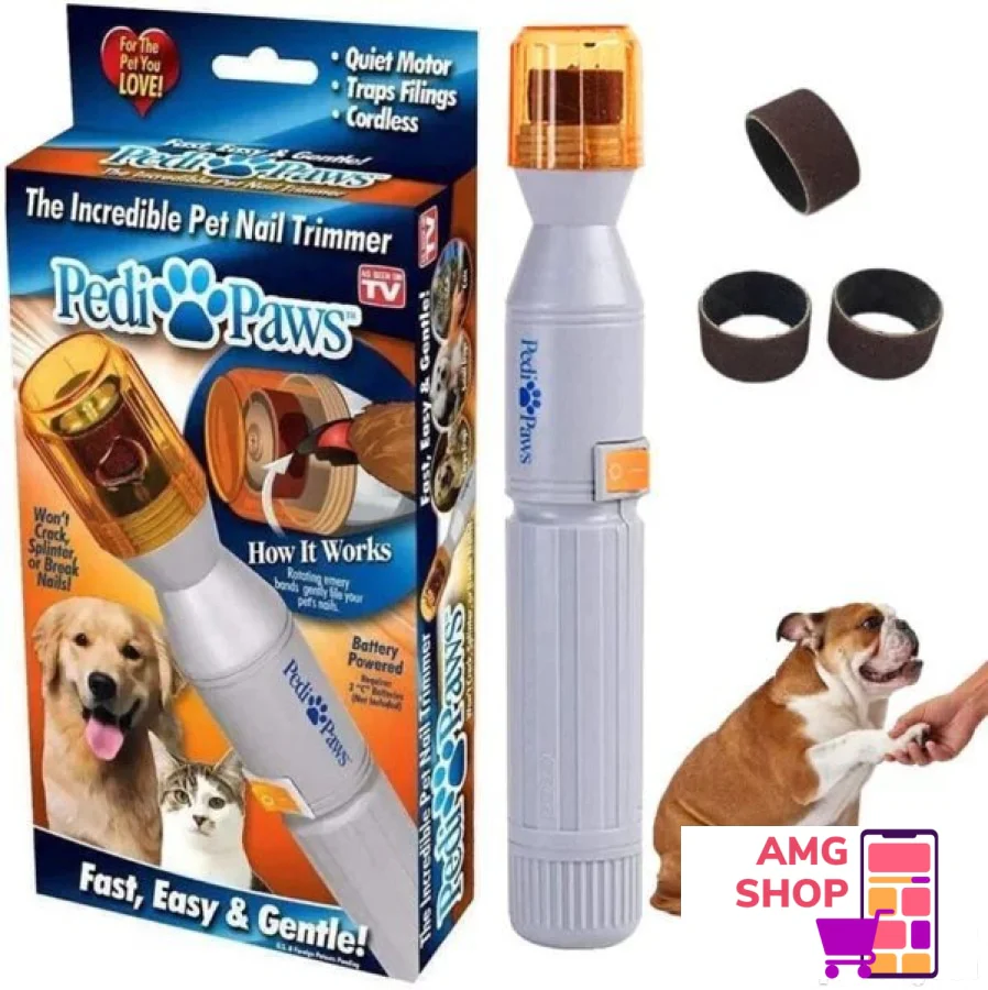 Električna turpija za nokte za pse Pedy paws - Električna turpija za nokte za pse Pedy paws