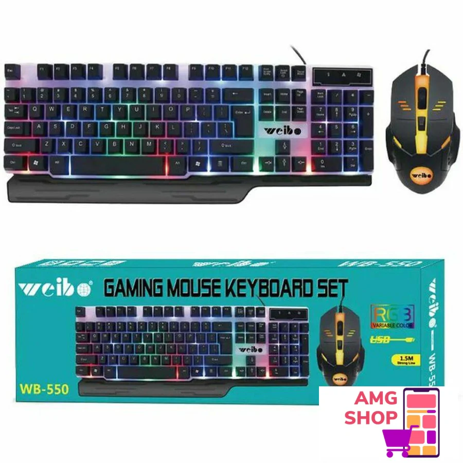 GEJMING tastatura + miš Weibo WB 550 - GEJMING tastatura + miš Weibo WB 550