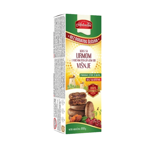 Keks sa urmom i višnjom bez glutena 180g