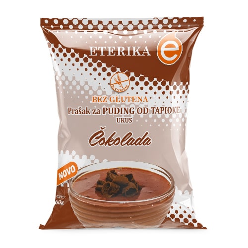 Puding bez glutena čokolada 60g Eterika