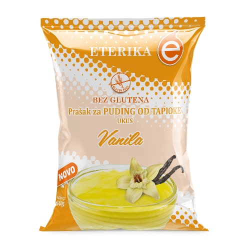 Puding bez glutena vanila 60g Eterika