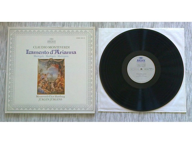 CLAUDIO MONTEVERDI - Lamento D Arianna (LP) Germany