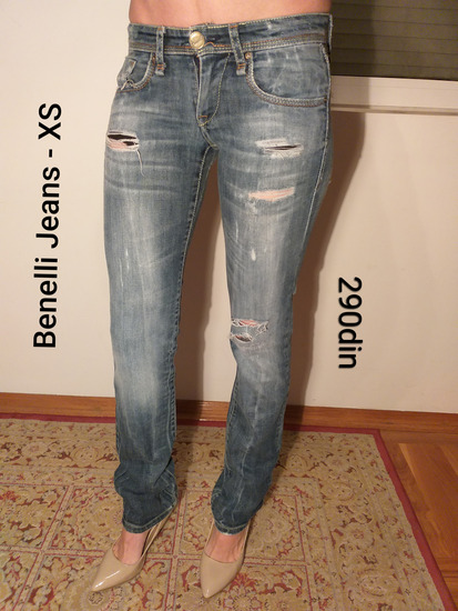 Benelli Jeans ženske farmerke džins XS/34