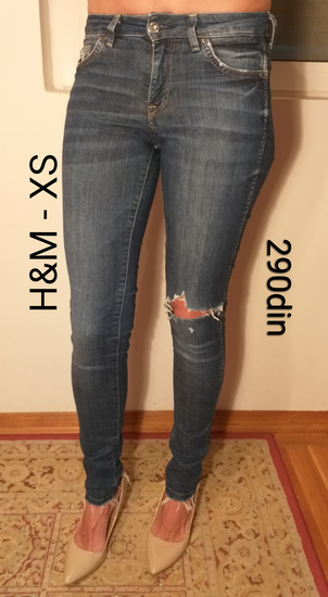 H&M ženske farmerke džins XS/34