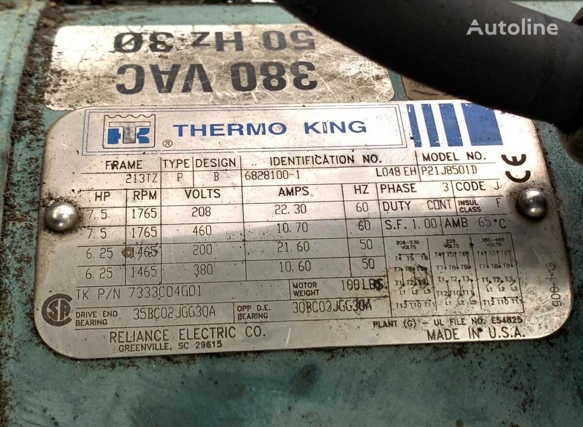 Thermo King P-series (01.04-) 6828100-1 380VAC ventilator hladnjaka za Scania L,P,G,R,S-series (2016-) tegljača