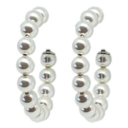 Ženske oliver weber hoop pearl mindjuše sa swarovski perlama ( 22921 )
