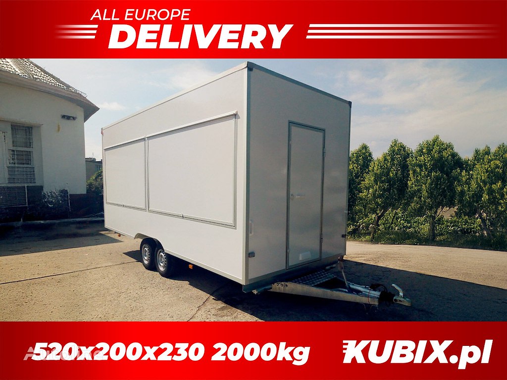 Nova Niewiadów H20521 520x203x230, Catering trailer, Verkaufsanhänger 2000kg - prikolica kiosk