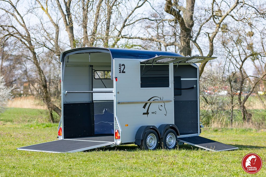 Nova Cheval Liberté Maxi 2 Duomax trailer for 2 horses GVW 2600kg tack room saddle prikolica za prevoz konja