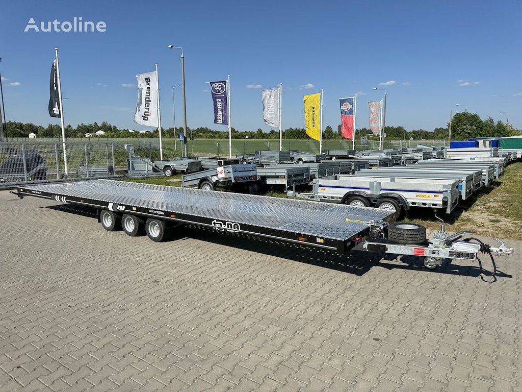 Nova TA-NO TRIO 35.85 FT PREMIUM trailer for 2 cars black coated prikolica autotransportera