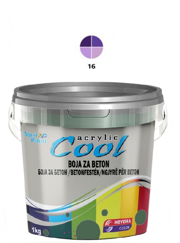 COOL-BOJA ZA BETON 1 kg- 16 LJUBICASTA