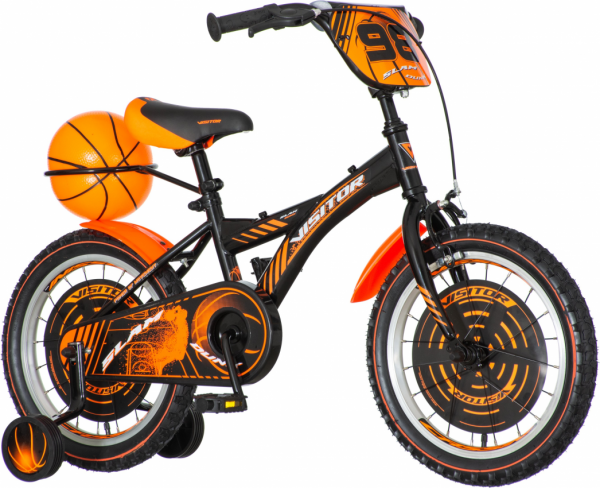 VISITOR Dečiji bicikl BAS160 Basket 16'' oranž-crni