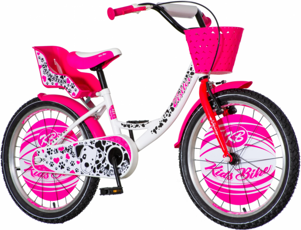 VISITOR Dečiji bicikl DAL200 My dalmatian roze-bela
