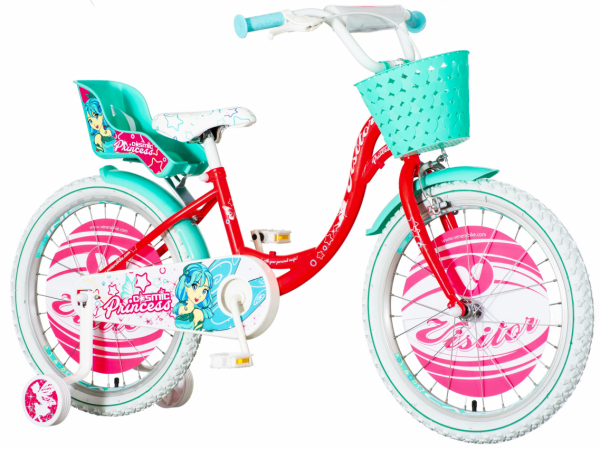 VISITOR Dečiji bicikl COS200 Cosmic princess 20'' roze-tirkiz-bela