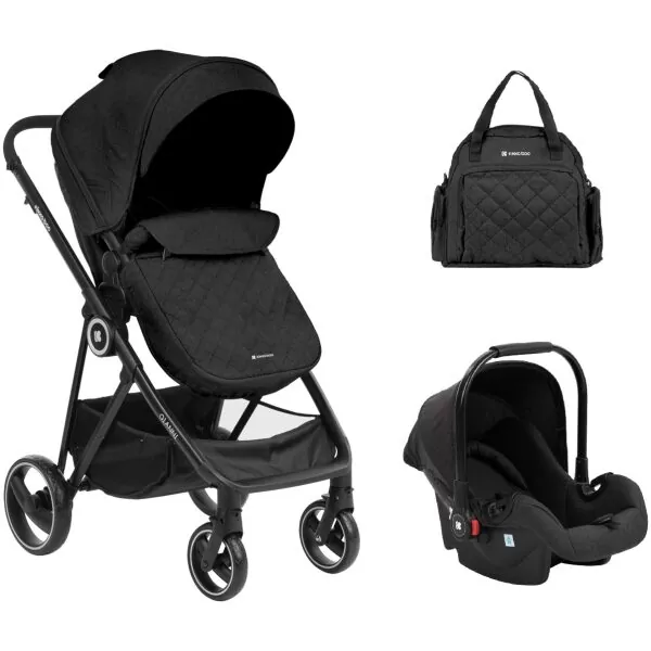 Kikka Boo Kolica GIANNI 2in1 set sa autosedištem black(KKB10170 SET)