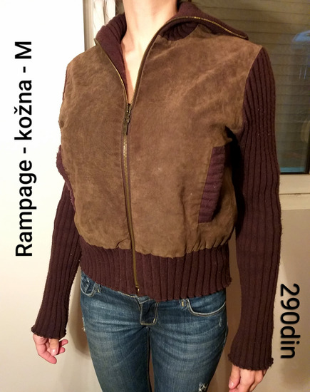 Rampage ženska jakna kožna braon M/38