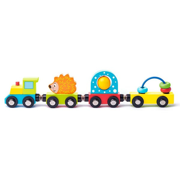 Drveni voz sa vagonima sa različitim aktivnostima Woody 93057