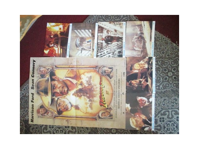 Indijana Jones III YU bioskopski poster + Slike
