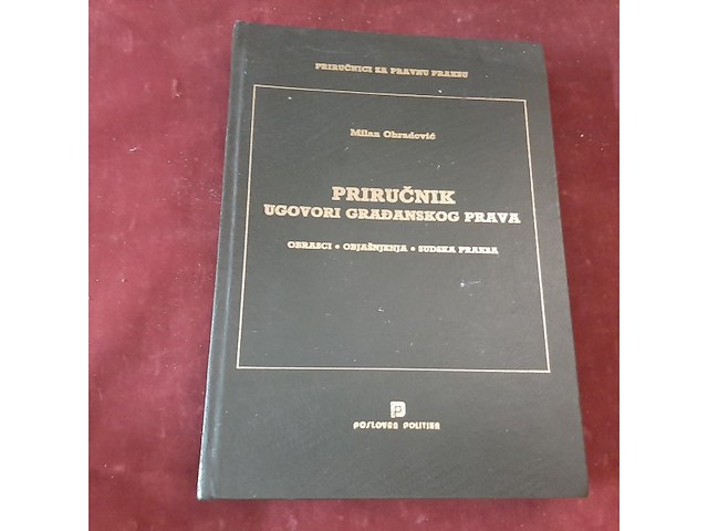 1 Priručnik ugovori građanskog prava - Milan Obradović