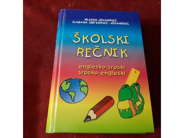 165 Školski rečnik englesko-srpski srpsko-engleski