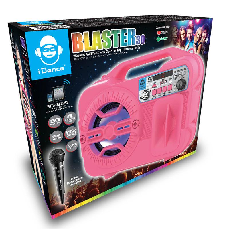 Idance Blaster 30 pink karaoke zvučnik sa mikrofonom