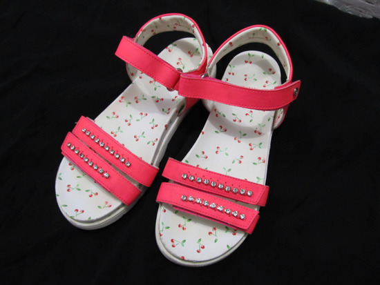 NATURINO pink kožne sandale br.35 / 22 cm