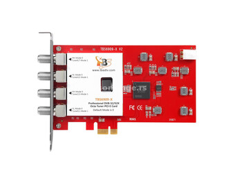 TBS6909-X V2 DVB-S2X/S2/S Octa Tuner PCIe Card Compatible with Tvheadend