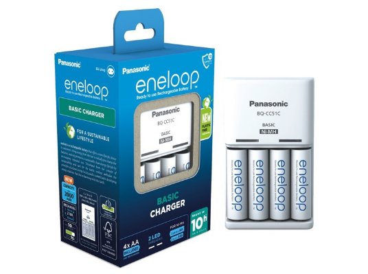 Eneloop punjač BQ-CC51 + 4xHR6 2000 mAh