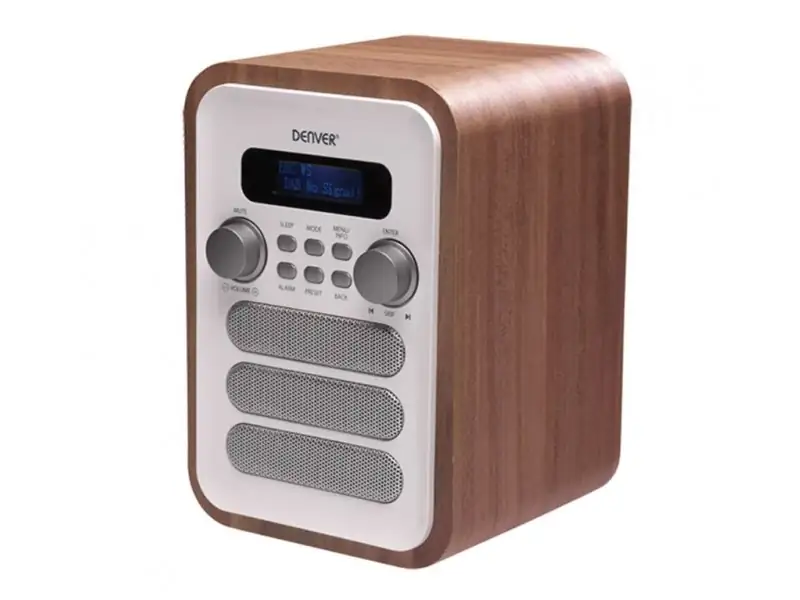 DENVER DAB-48 RADIO FM WHITE