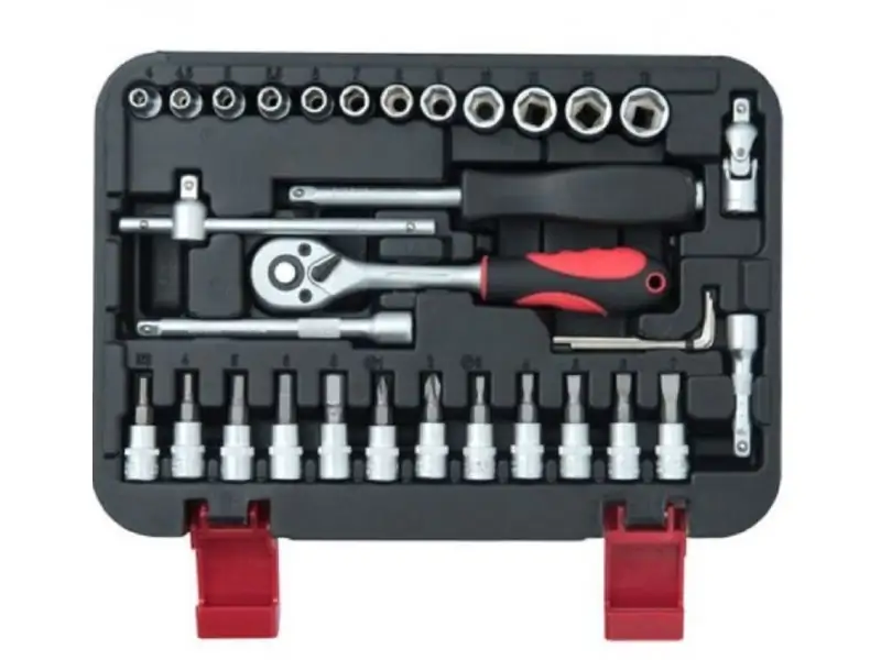 CONMETALL SET NASADNIKA SA RAČNOM 1/4” 33 KOMADA