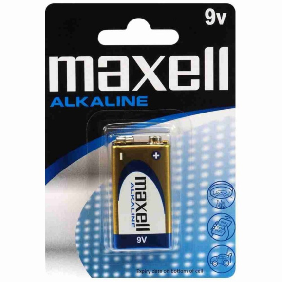 Baterija alkalna 6LR61 1/1 MAXELL