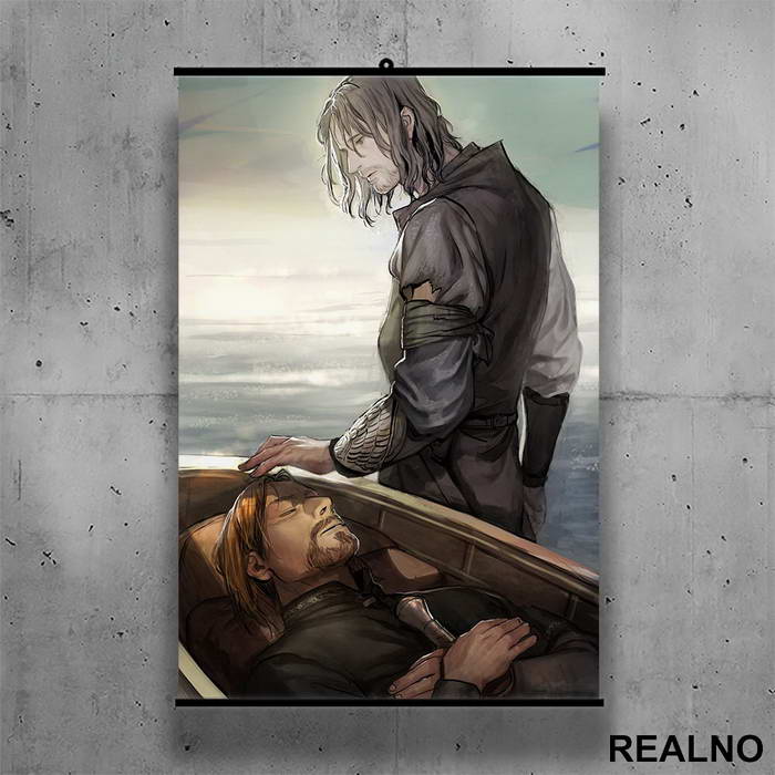 BOROMIR DEATH - LORD OF THE RINGS - LOTR - POSTER SA NOSAČEM