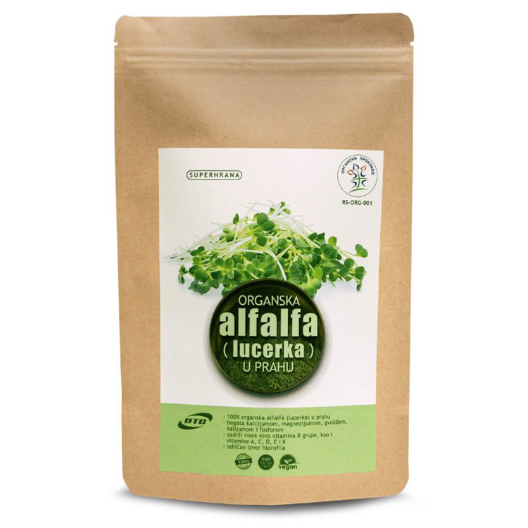 ALFALFA LUCERKA U PRAHU
ORGANSKA 200g