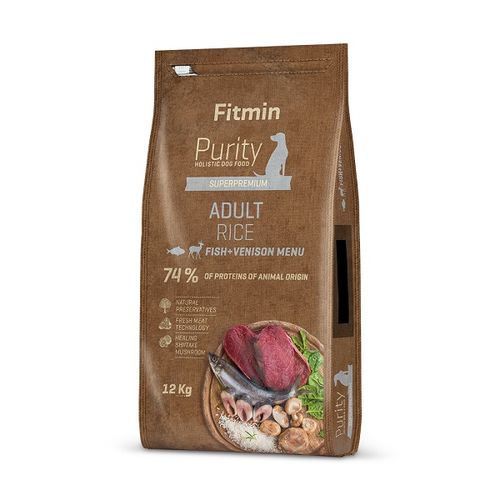 Fitmin Dog Purity Adult Riba & Divljač sa Pirinčem, hrana za pse 2kg