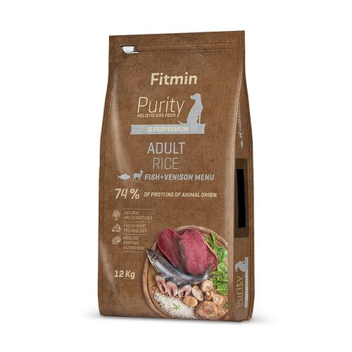 Fitmin Dog Purity Adult Riba & Divljač sa Pirinčem, hrana za pse 12kg