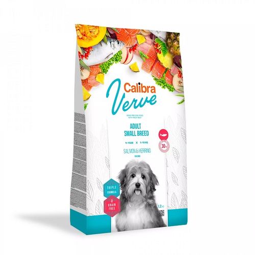 Calibra Dog Verve GF Adult Small Losos & Haringa, hrana za pse 1,2kg