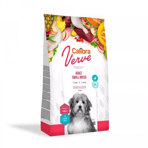 Calibra Dog Verve Grain Free Adult Small Piletina & Pačetina, hrana za pse 6kg