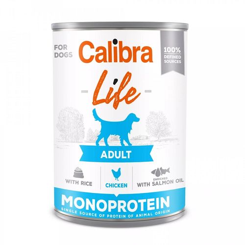 Calibra Dog Life Adult Piletina sa Pirinčem Konzerva, hrana za pse 400g