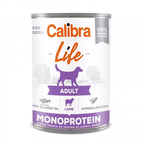 Calibra Dog Life Adult Jagnjetina Konzerva, hrana za pse 400g