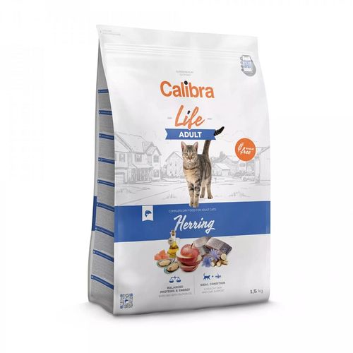 Calibra Cat Life Adult Haringa, suva hrana za mačke 1,5kg