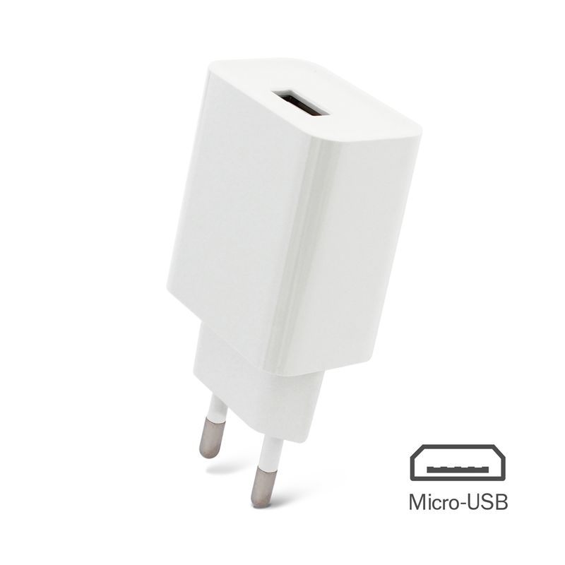 Kucni punjac 2.1A sa USB na micro USB kablom CE beli