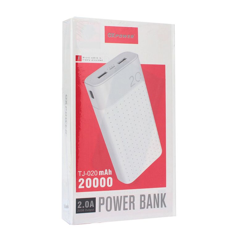 Back Up baterija Oxpower TJ-020 20000 mAh bela