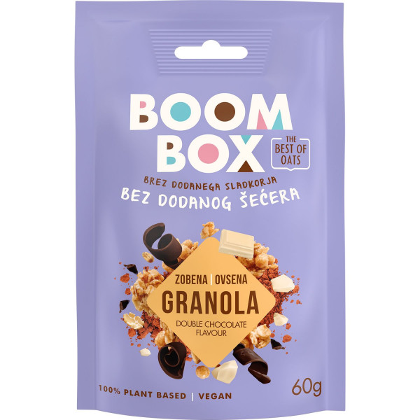 Boom box ovsena granola double čokolada 60g