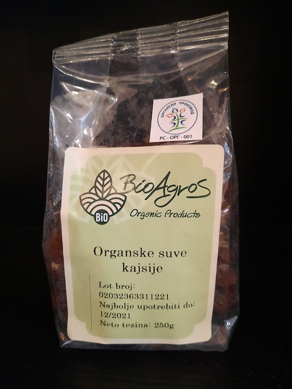 Suva kajsija 250g