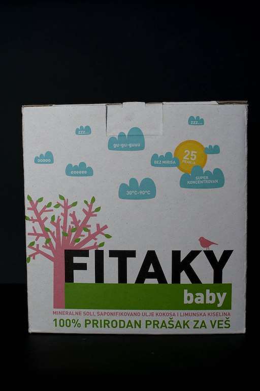 Fitaky baby prirodan prašak za veš 900g