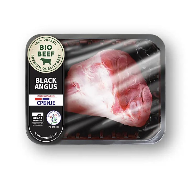 Organska juneća kolenica b/k Black Angus (ribić) 500g