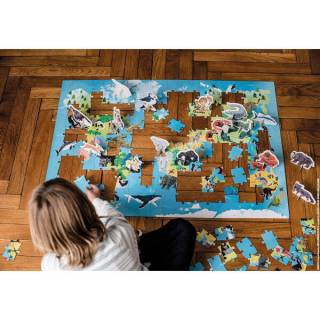 3D edukativne puzzle Ugrožene životinjice J02676