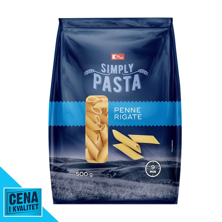 Kplus testenina penne rigate 500g k plus